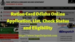 Ration Card Odisha | Food Security Card - Apply Online, Check Status